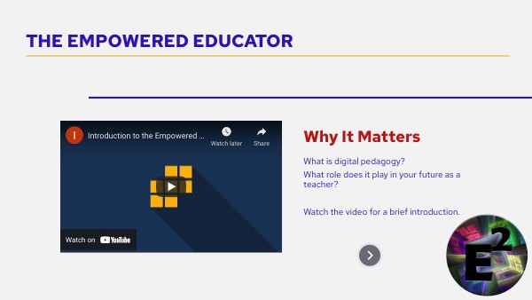 The Empowered Educator Program for 21st Century Teaching - Student ver | Genially