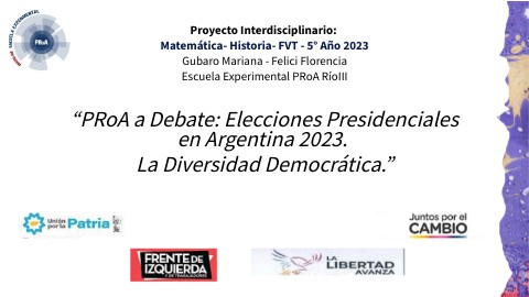 Presentación Proyecto PRoA a Debate. Elecciones presidenciales 2023 ...