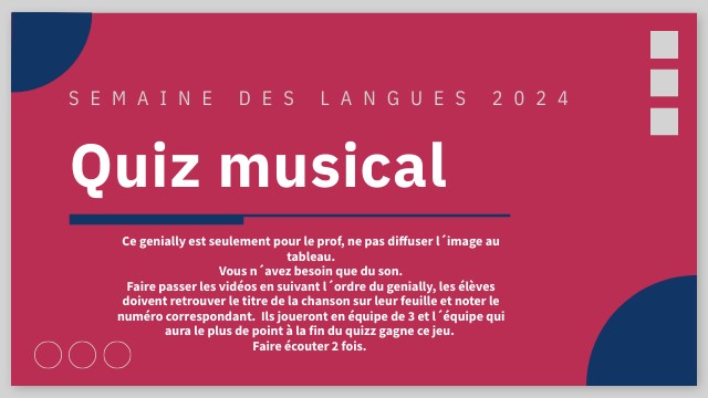 Quizz musical SL2024