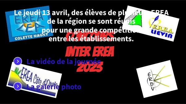 Concours inter EREA 2023 | Genially