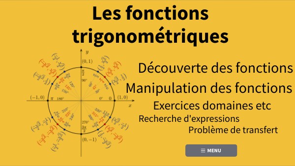 trigo 5° math 6 les fonctions trigo