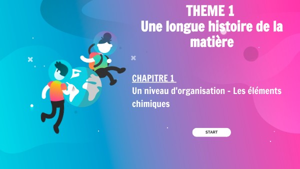 T1 C1 - Un niveau d'organisation, les éléments chimiques | Genially