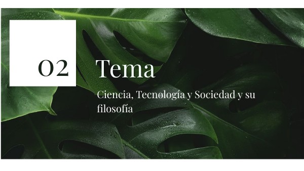 EIE Tema 2. CTS y su filosofía