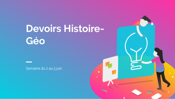 Consignes 3ème 2 au 5 juin | Genially