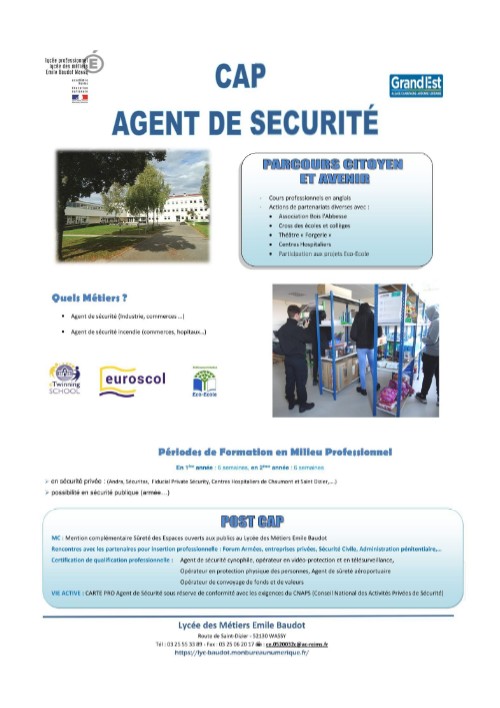 CAP Agent de sécurité