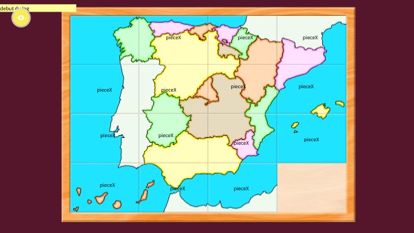 mapa puzzle de españa
