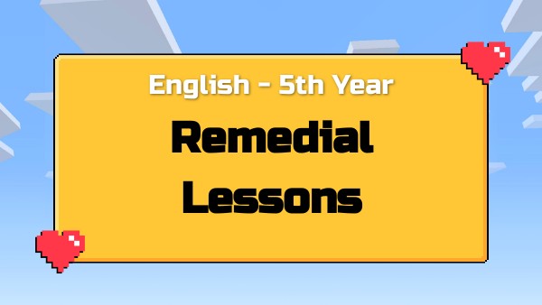 Remedial Lessons - B1+