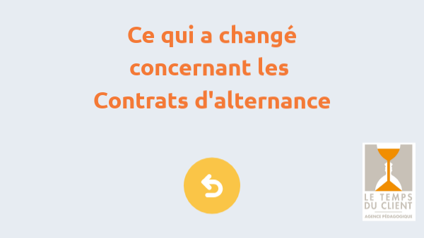 Contrats d'alternance Ce qui a changé en 2019 | Genially