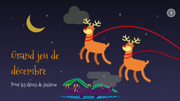 Grand jeu de décembre locked | Genially