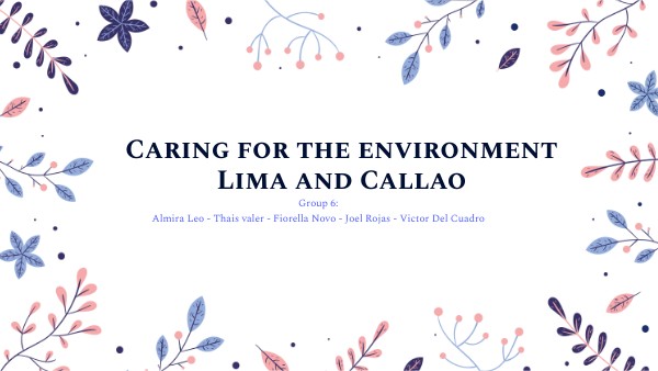 Caring for the environment | Genially