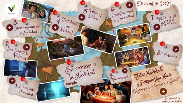 NAVIDAD 2021 INFOGRAFÍA TREASURE MAP NAVIDAD