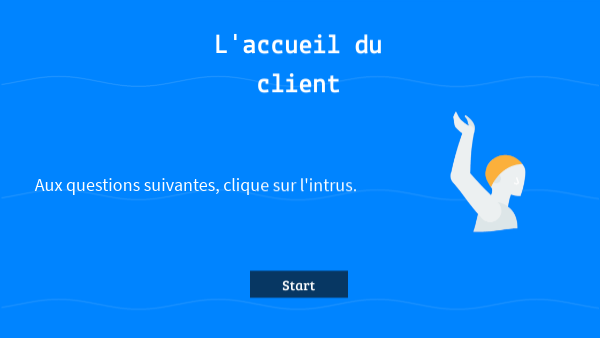Accueil du client | Genially