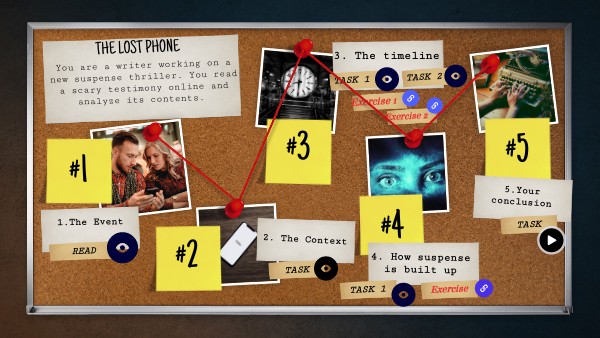 SUSPENSE - THE LOST PHONE | Genially