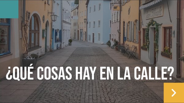 ¿QUÉ COSAS HAY EN LA CALLE??