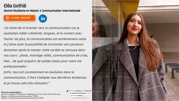 À LA RENCONTRE DE NOS ÉTUDIANTS RI - ELÉA GOTHIÉ | Genially