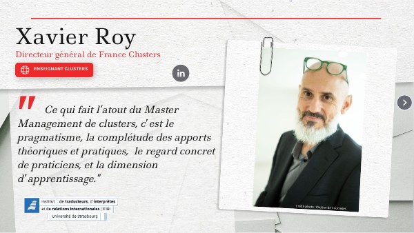 À LA RENCONTRE DE NOS ENSEIGNANTS - XAVIER ROY