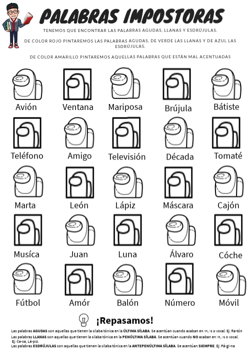 Palabras impostoras | Genially