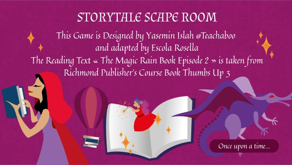 English scape room 3 tallers CM | Genially