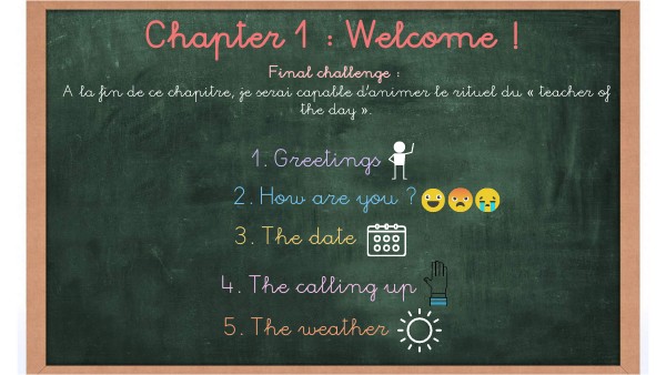 6th grade - Chapter 1 : Welcome
