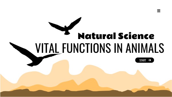 Vital functions in animals | Genially