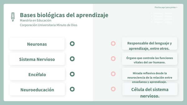 Bases biológicas del aprendizaje
