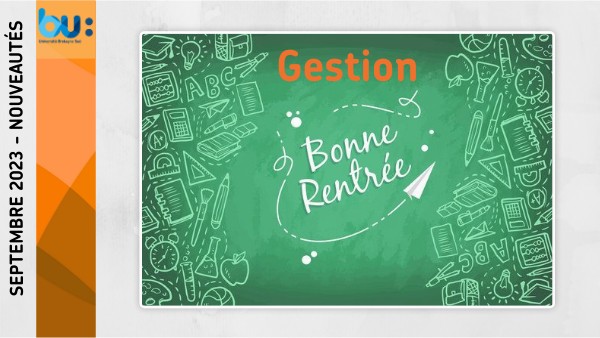 Nouveautés en Gestion Septembre 2023 | Genially