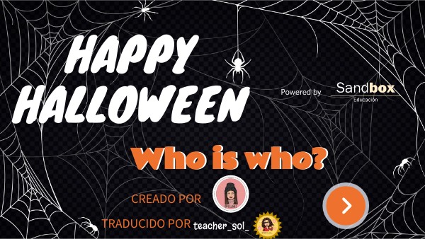 WHO IS WHO? HALLOWEEN | Genially