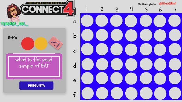 connect 4 past simple | Genially