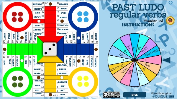 Past Ludo regular verbs | Genially