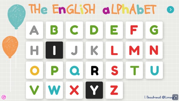 the alphabet