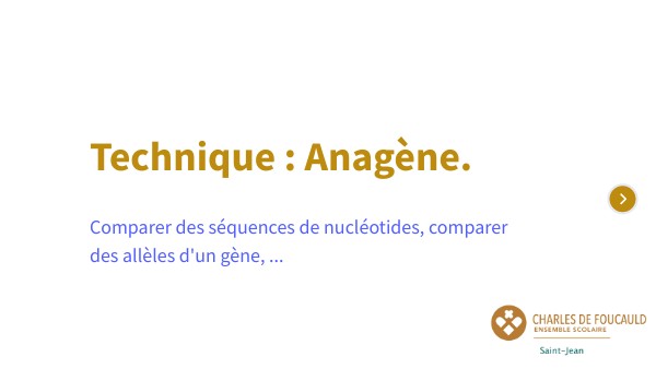 FT_Anagène_comparer_seconde | Genially