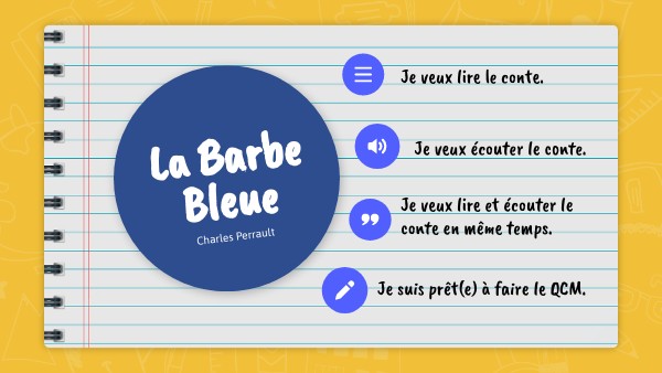 Lecture cursive : la Barbe Bleue | Genially