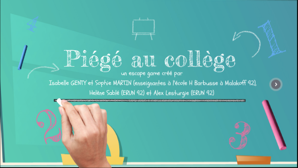 Piégé au Collège | Genially