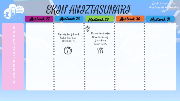 Egitaraua Euskara Astea & JJKK | Genially