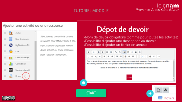 Deposer un devoir Moodle