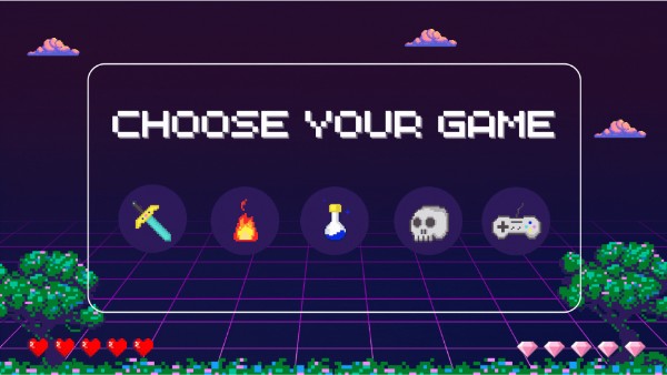 Video Game Glitch Choose Your Game