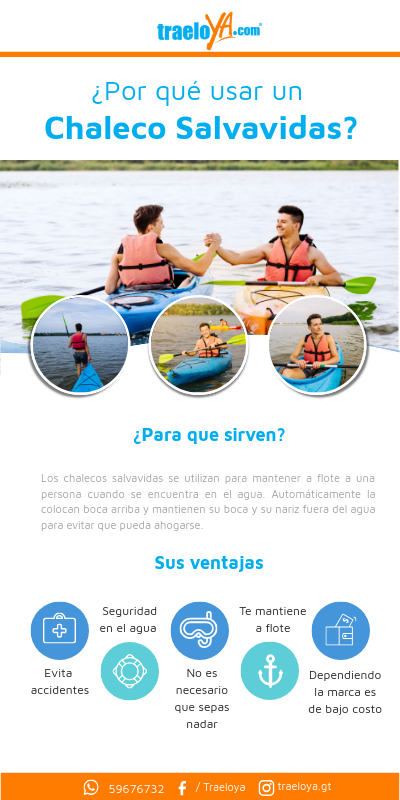 ¿Porque usar un chaleco salvavidas?