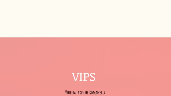 VIPS | Genially