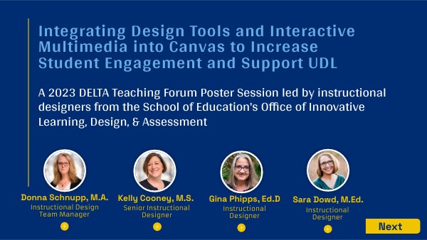 Original (course links) -2023 Delta Teaching Forum Poster Presentation | Genially