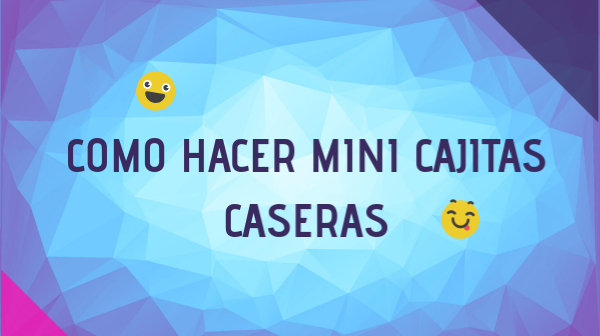 Mini cajitas caseras