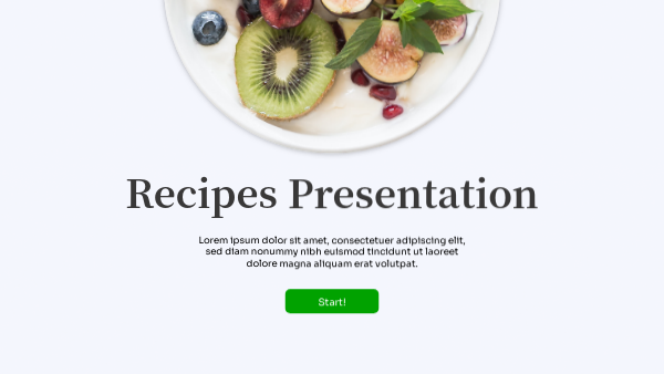 RECIPES PRESENTATION