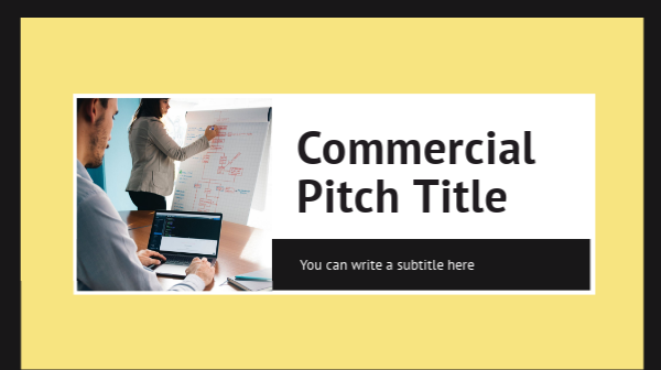 COMMERCIAL PITCH PRESENTATION
