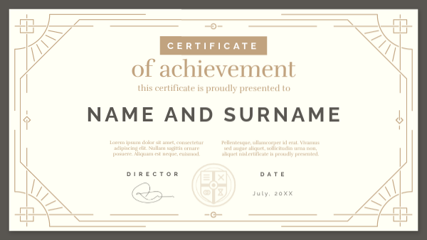 CLASSIC CERTIFICATE | Genially