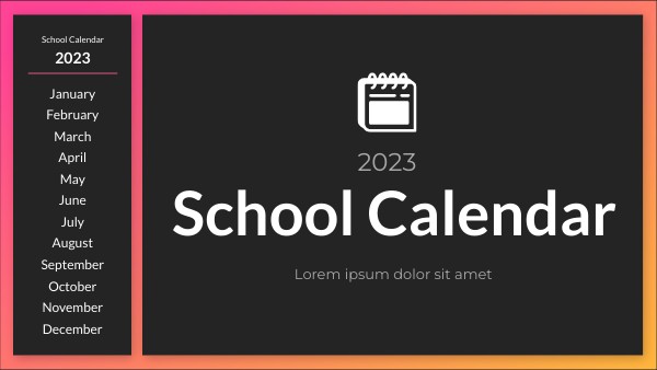 Calendário curso 2023 | Genially