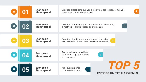 Ranking top 5 | Genially