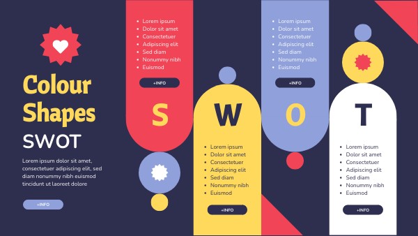COLOR SHAPES SWOT