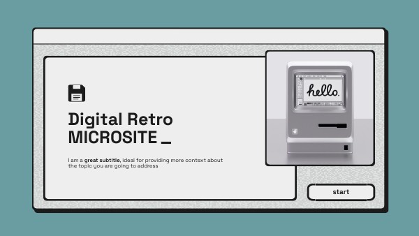 DIGITAL RETRO MICROSITE