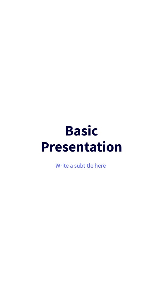 BASIC PRESENTATION MOBILE