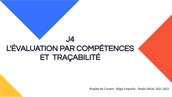 Evaluation de compétences à partir d'une situation scénarisée J4 | Genially