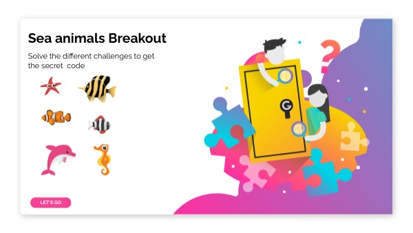 SEA ANIMALS BREAKOUT | Genially